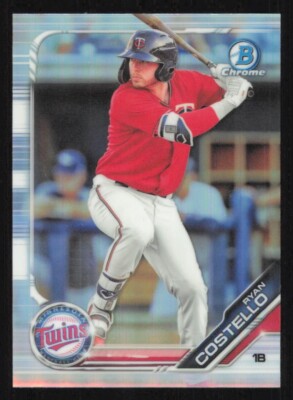 2019 Bowman Chrome RYAN COSTELLO Refractor Baseball card MINNESOTA ...