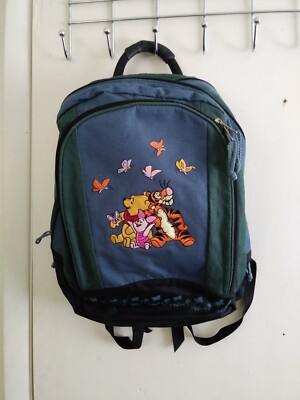 Disney Winnie The Pooh green/blue Tigger Piglet Pooh Bear Backpack | eBay