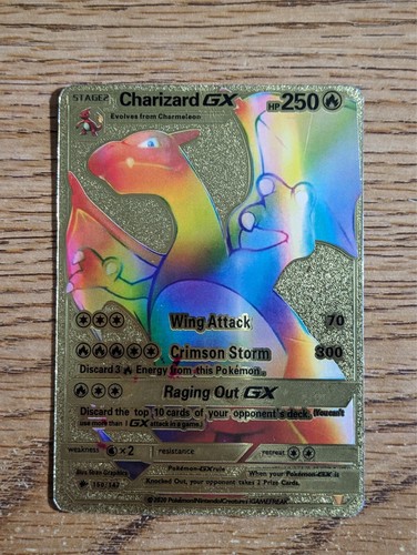 Golden Rainbow Rare Charizard Gx 150/147 | eBay