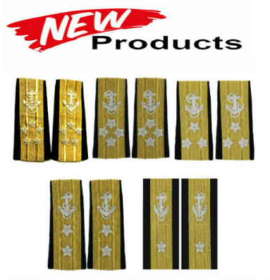 NEW US NAVY SOFT SHOULDER BOARDS 1-5 STARS ADMIRALS RANK Hi Quality CP ...