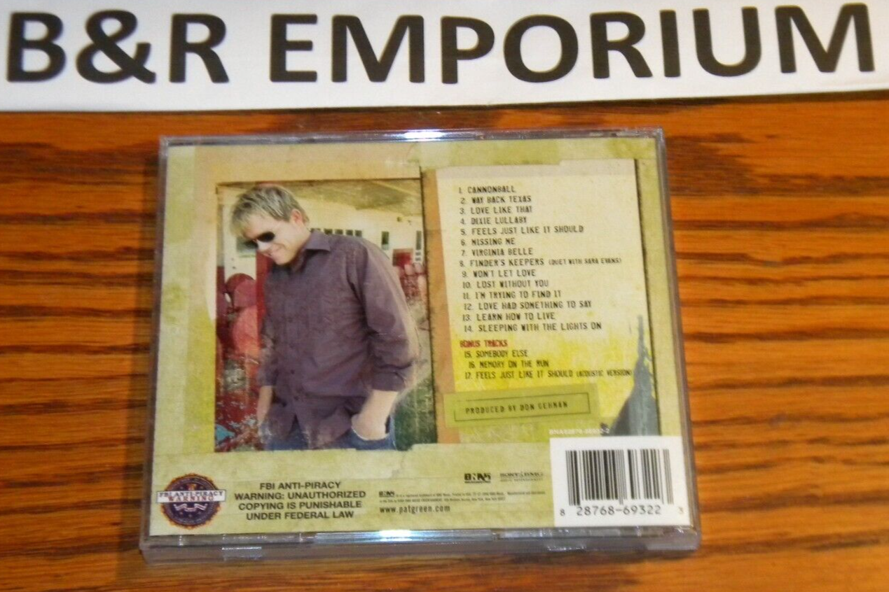 Pat Green 2-CD Lot - Carry On (2001 Promo Single) + Cannonball (2006 ...