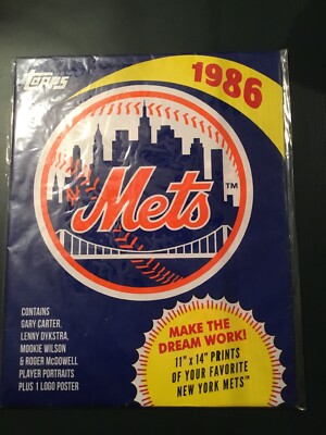 Topps Authentic 1986 MLB New York Mets Player Portraits Posters Limited ...