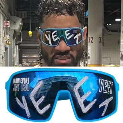Jey Uso WWE Yeet Blue Sports Shades Glasses | eBay
