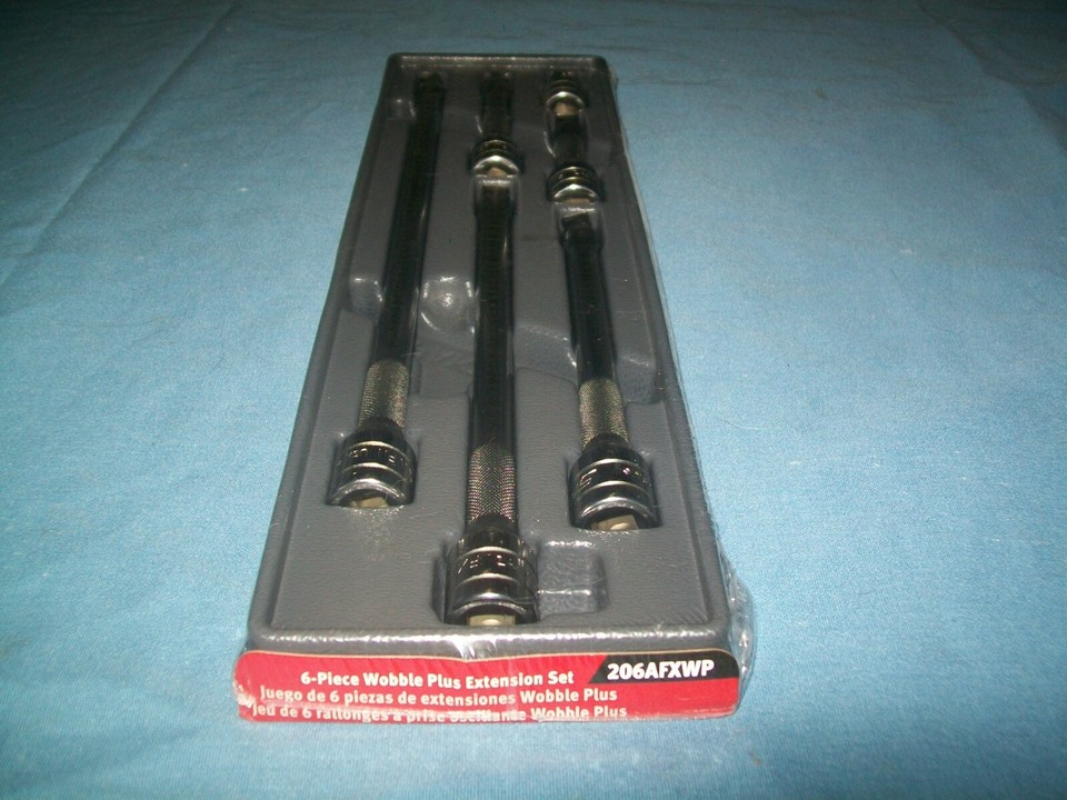 New Snap-on™ 3/8" drive 6pc Knurled Wobble Plus Extension Set 206AFXWP ...