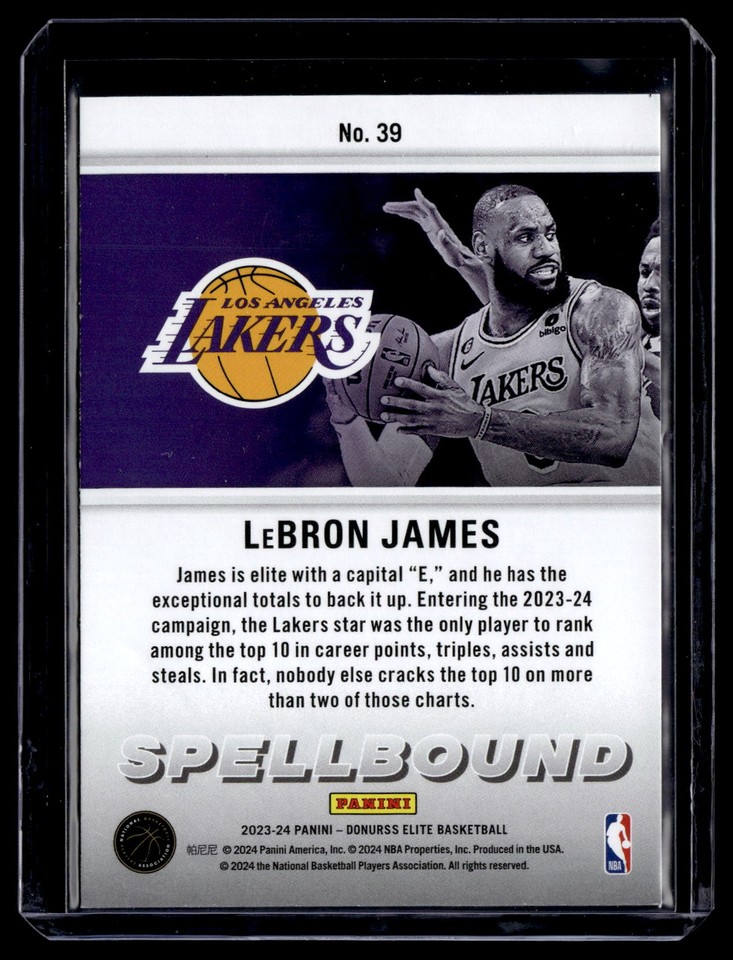 2023-24 Donruss Elite #39 LeBron James Spellbound | eBay