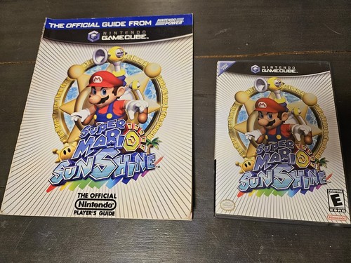 Super Mario Sunshine Black Label Nintendo GameCube CIB Bonus Strategy ...
