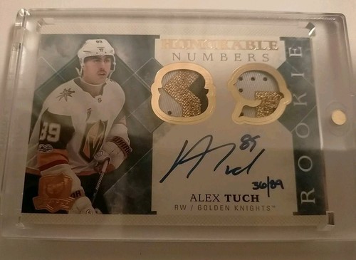 Alex Tuch 2018 Upper Deck Honorable Numbers Double Patch Rookie Auto ...