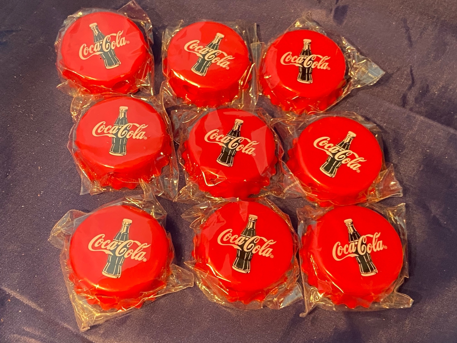 Lot of 9 Coca-Cola Pencil Sharpener New Plastic Bottle Cap School ...