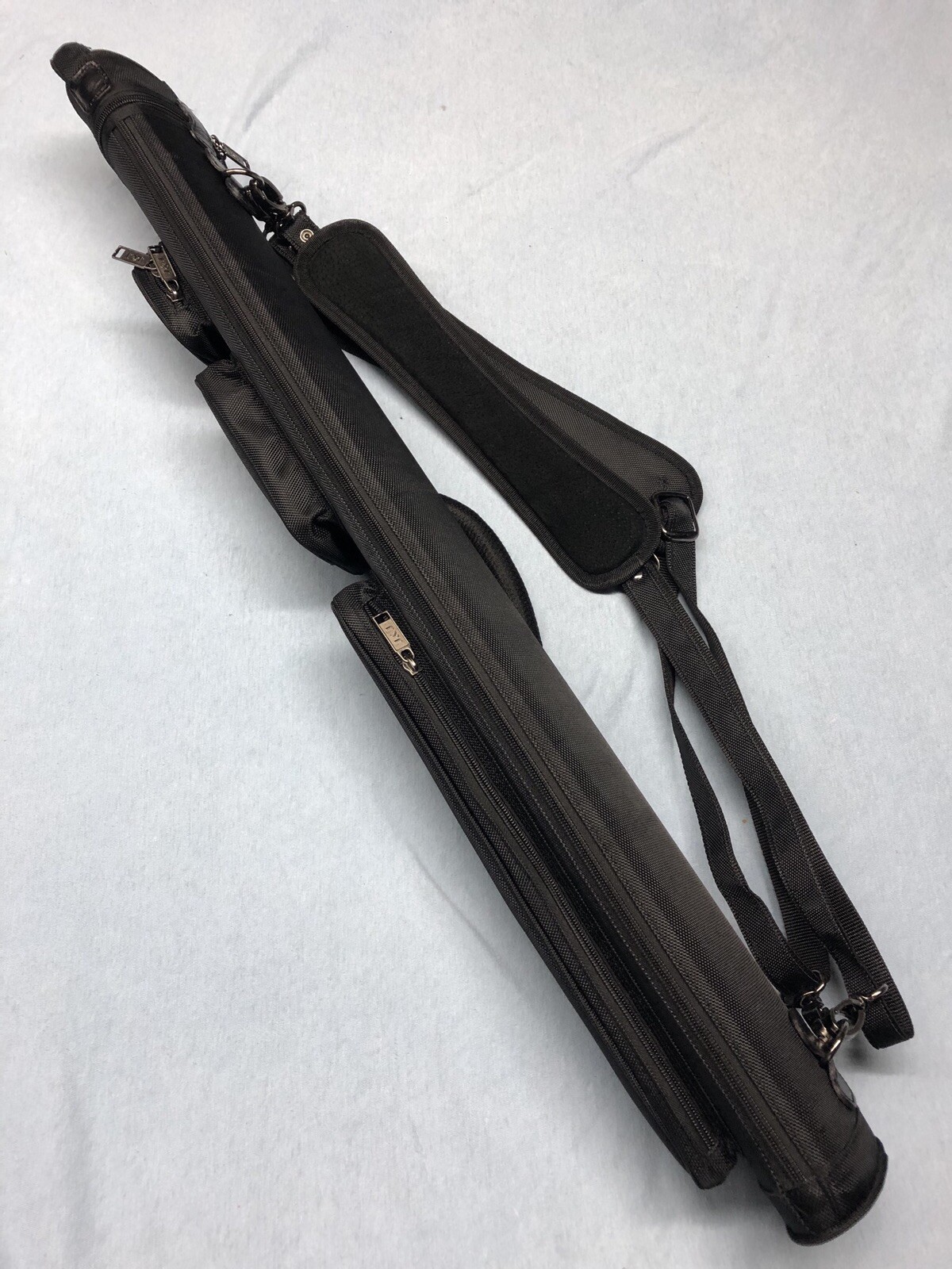 J&J Black 3 Butt 4 Shaft 3x4 / 2x5 Duranylon Pool Cue Case With ...