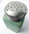 McKee Hotpoint Range Shakers Set 3 Jadeite Color Milk Glass Sugar Flour ...