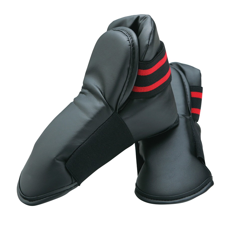 Vinyl Sparring Kick Foot Protectors Karate Taekwondo Kickboxing MMA ...