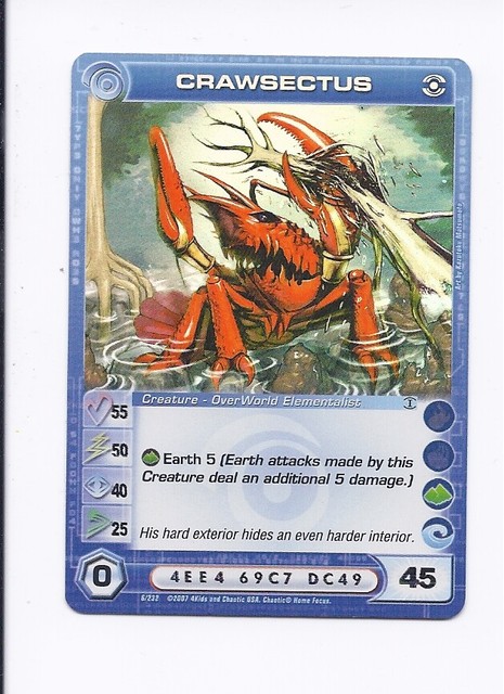 Chaotic creature card Overworld Super Rare Crawsectus | eBay