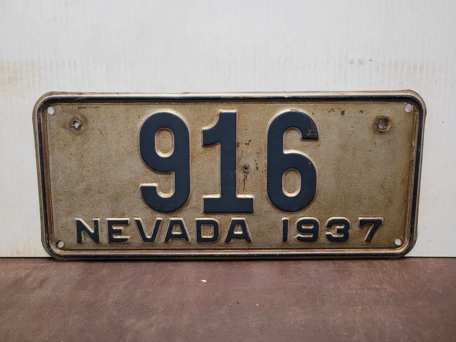 1937 Nevada THREE DIGIT License Plate Tag | eBay