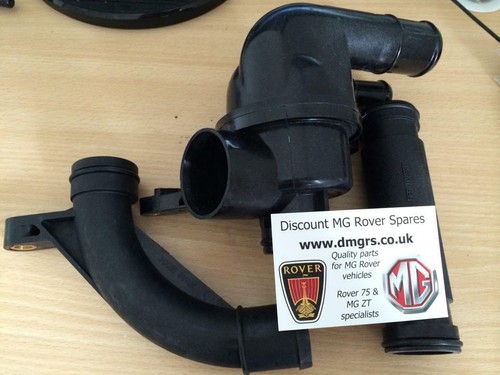 MG Rover KV6 Thermostat Kit 45 75 ZS ZT PEM101050 Inc Pipes and Clips ...