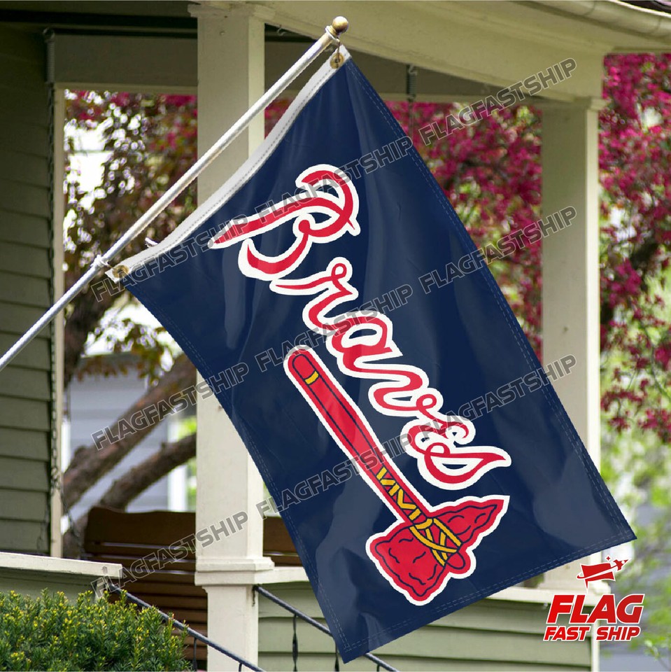 Atlanta Braves Flags 3x5 Banner Sign Baseball Man Cave New FREE ...