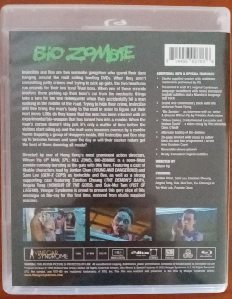 Bio Zombie (Blu-ray, 1998) Vinegar Syndrome 814456027036 | eBay