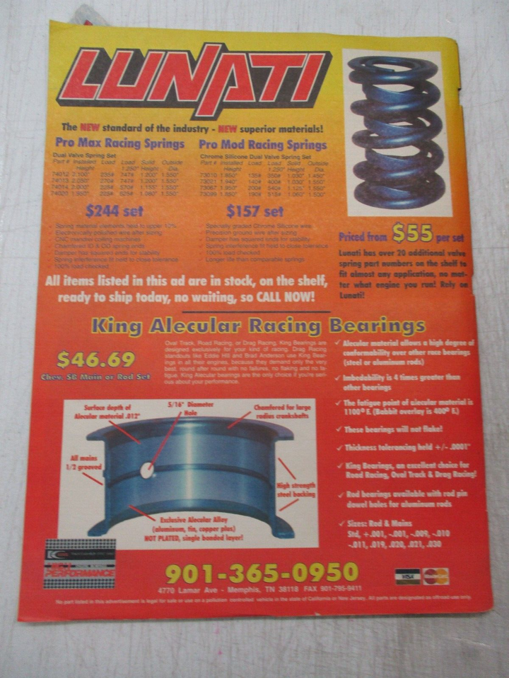 NATIONAL DRAGSTER MAGAZINE MAY 24, 1996 DARRELL RUSSELLPENNZOIL ...