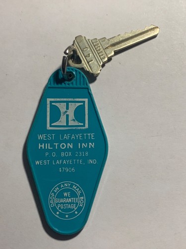 Hilton Inn Hotel Motel Room Key Fob & Key Weat Lafayette Indiana #140 ...