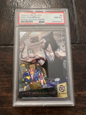 1994 Fleer Ultra X-Men - Fatal Attractions Exit: Wolverine! PSA 8 | eBay