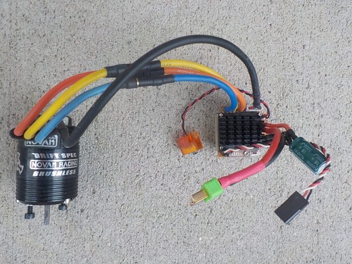 Rare Novak Drift Spec Sensored Speed Control & 13.5 Turn Motor Combo w ...