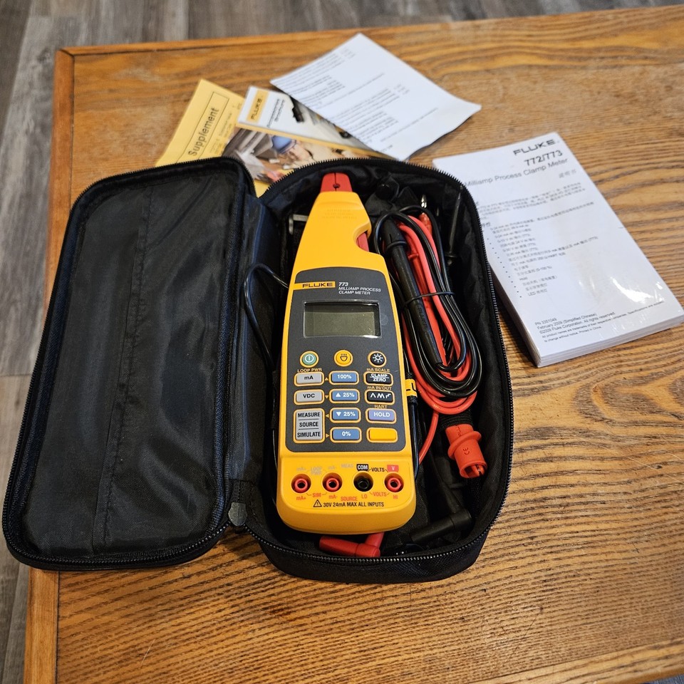 Fluke 773 Milliamp Process Clamp Meter With Case 95969475822| eBay