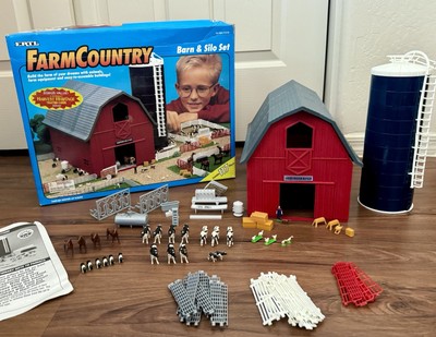Ertl Farm Country Barn and Silo Set - Complete Set- Used - 90s Vintage ...