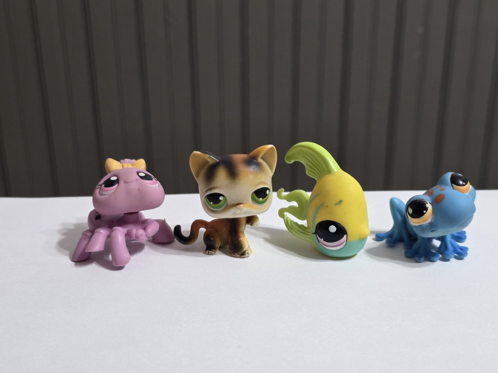 Littlest Pet Shop LPS Hasbro Imperfect Pet Lot Spider Cat Fish Frog | eBay