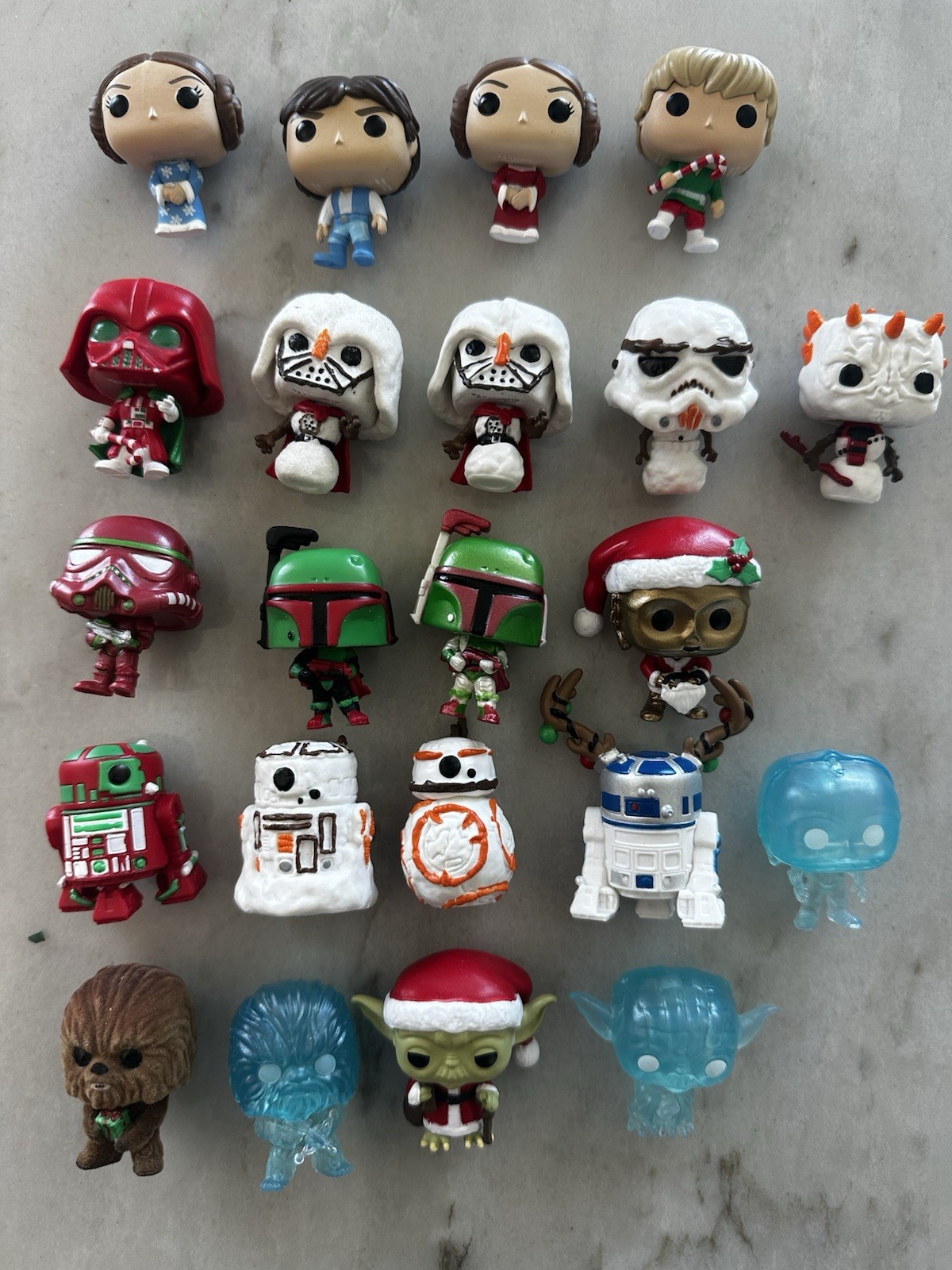 FUNKO Pop Star Wars Mini Figures Christmas Advent Calendar Lot Of 22 | eBay