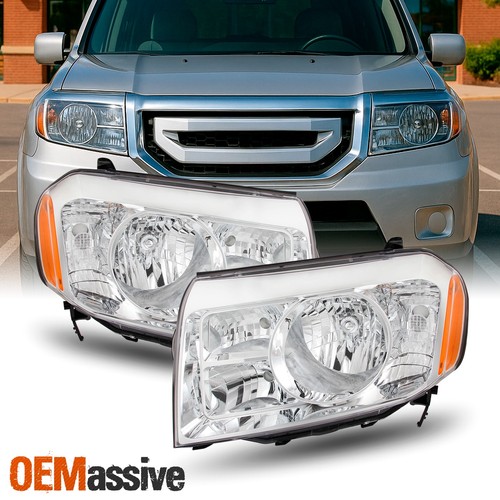 Fits 2009 2010 2011 Honda Pilot Headlights Lights Lamps Left + Right 09 ...