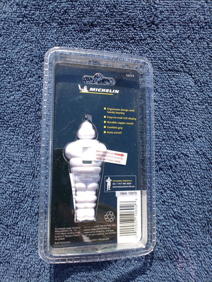 Michelin Man Pocket Keyring + Digital Tire Pressure Gauge NEW Sealed | eBay