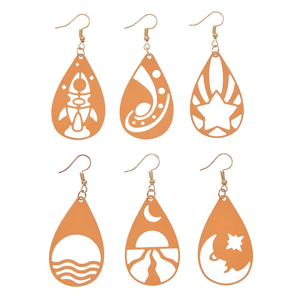 Earring Cutting Dies Teardrop Die Cuts Leather Jewelry Making Molds ...