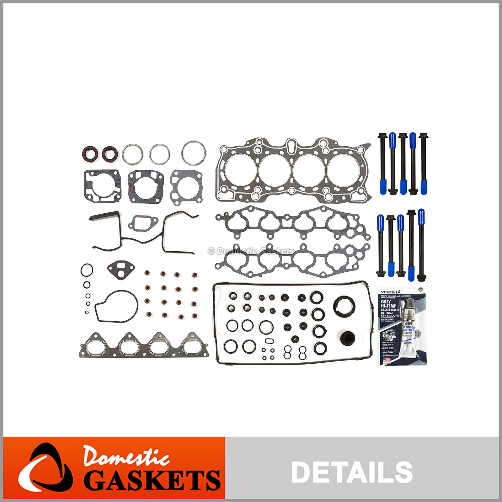 Fits 90-01 Acura Integra GS LS RS 1.8L DOHC Head Gasket Set Bolts B18A1 ...