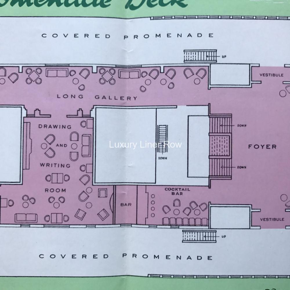 RMS Media & RMS Parthia Full-Color Deck Plan / Cunard Line | eBay