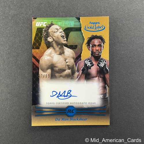 2024 Topps Gold Label UFC #RCA-DMB Da'Mon Blackshear Rookie Autograph ...