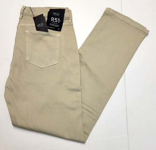 $228 New RYE 51 Silo Pants Men 40x33 Sand Beige Straight Fit French ...