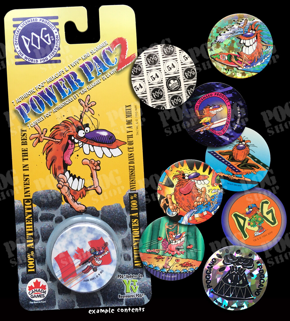 POGS 1995 Sealed Blister Canada Games POWER PAC SERIES 2 - Super Rare ...