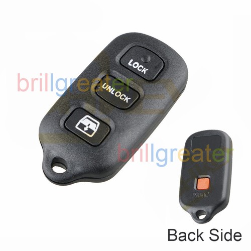 Replacement Key Remote Case Fob Shell for Toyota 3+1 PANIC Button 2#A ...