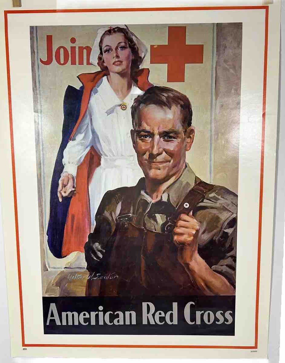 Join American Red Cross Vintage Reprint 24X18 Artwork by Walter W ...