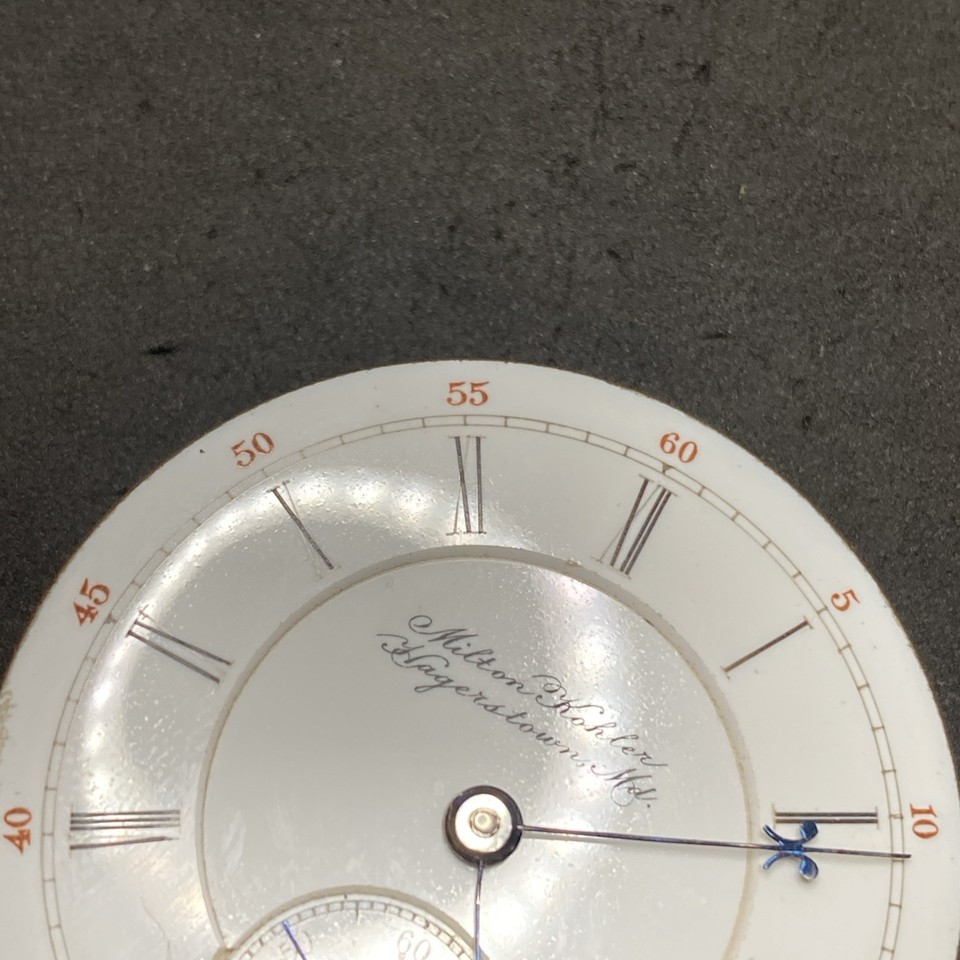 Hampden Railway Pocket Watch Movement 18s Railroad Hunter 15j Model 2 ...