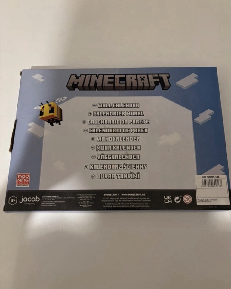 Minecraft Official 2025 Wall Calendar New Official Merchandise | eBay UK