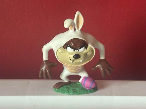 TAZ Vintage APPLAUSE 1994 Warner Brothers 2" Easter PVC Figure ...