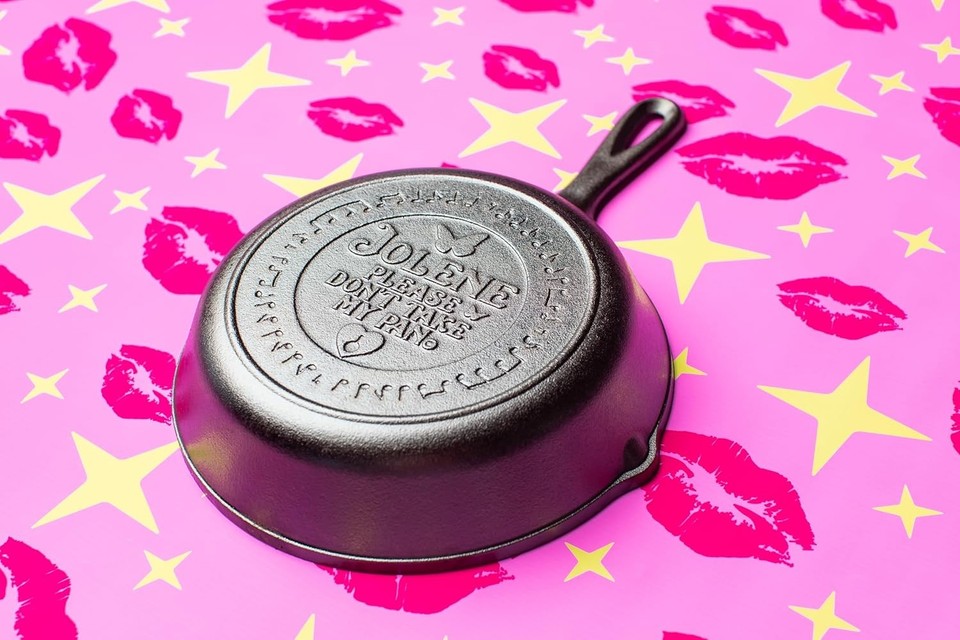 Lodge 8 Inch Dolly Parton Pre-Seasoned Cast Iron Stamped Standard ...