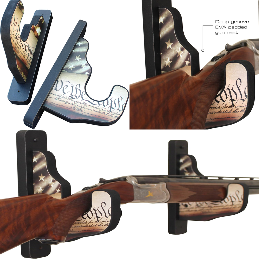 Rifle Shotgun Gun Rack Wall Mount Shotgun Hooks Holder Single Gun ...