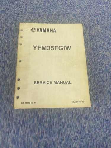 Yamaha OEM Service Manual YFM35FGW LIT-11616-20-46 4S2-F8197-10 | eBay