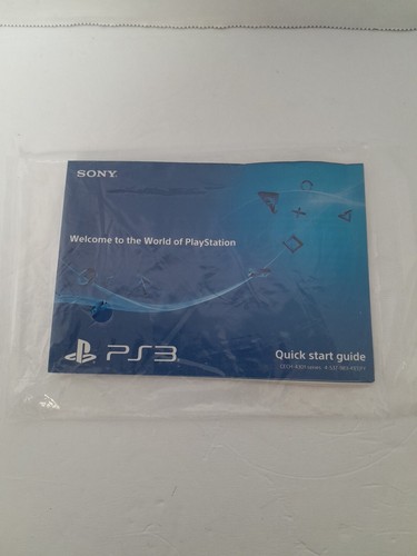 Sony PS3 Slim Quick Start Guide & Safety manual New in original plastic ...