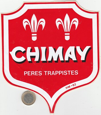 Autocollant. Boisson. Bière. CHIMAY. 15.5 X 18 cms | eBay