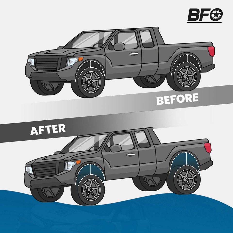 3" Drop Lowering Coil Springs 5" Axle Flip Kit For Ford Ranger Mazda B ...