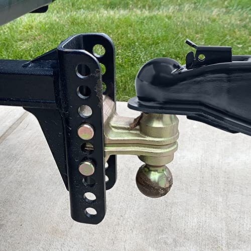Adjustable Trailer Coupler 25/16inch Hitch Ball 15000 Lbs For Towing Rv ...