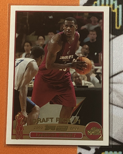 2003-04 Topps LeBron James Draft Pick SP Gold Rookie RC #221 Cleveland ...
