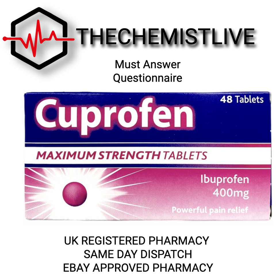 Cuprofen Ibuprofen Maximum Strength 400mg Tablets 48 - (MAX TWO UNITS ...